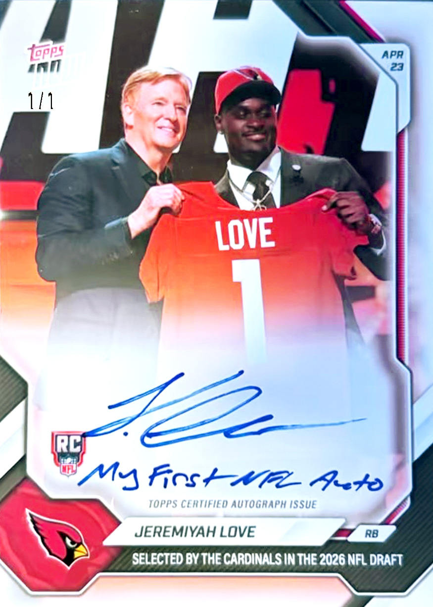 Topps NOW captures top NFL draft picks' first autographs as pros