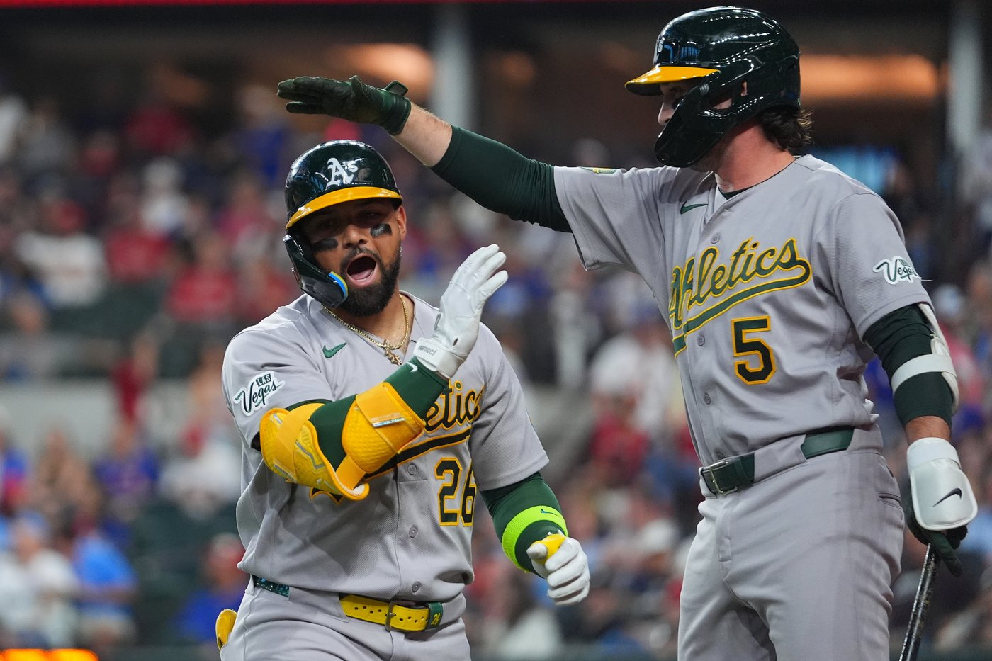 Athletics hit 3 solo homers on 7 pitches off Rangers' Eovaldi in 1st ...