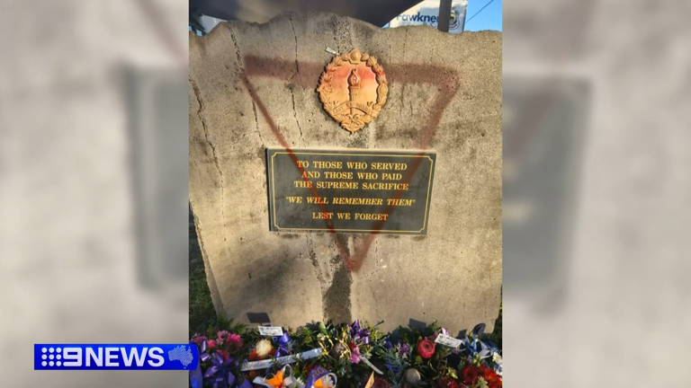 'Disgraceful': Two women charged over RSL graffiti on Anzac Day