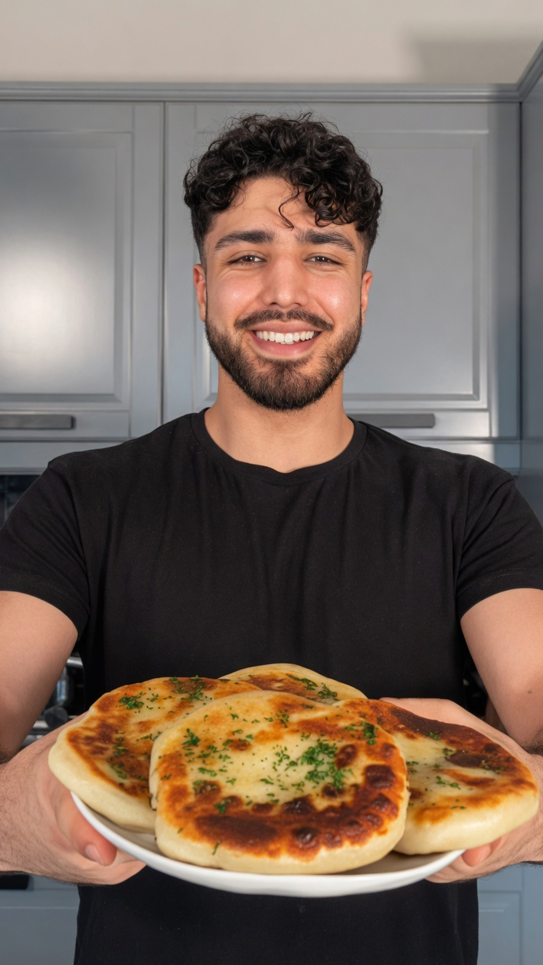 ASMR homemade vegan flatbread packed with flavorful fillings