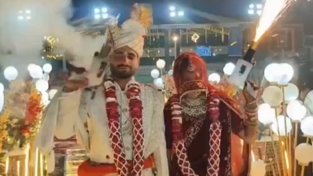 Fire gun mishap at wedding! Bride and groom’s entry turns into nightmare