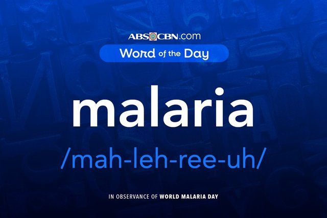 Word of the day for April 25, 2026: malaria