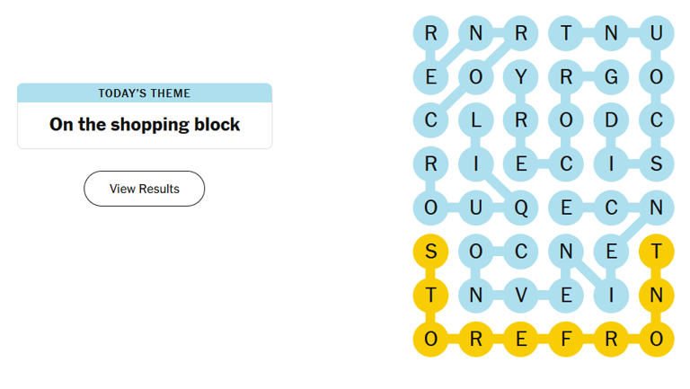 Today's NYT Strands hints and answer: solutions to game #783, April 25