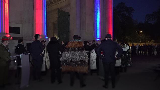 Princess Royal attends dawn Anzac Day service at Wellington Arch