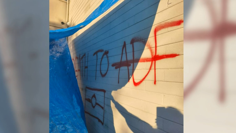 'Disgraceful': Two women charged over RSL graffiti on Anzac Day