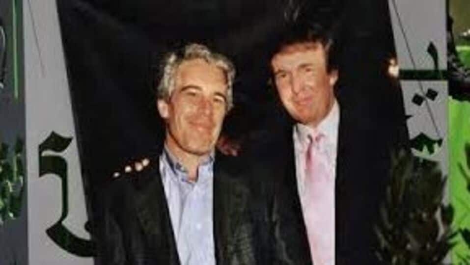‘End the cover-up’: Trump and Epstein videos projected on Washington ...