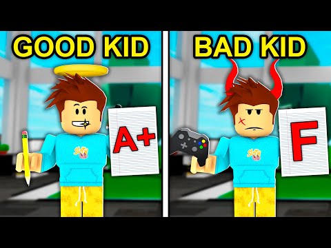 Good kid versus bad kid in Roblox Brookhaven