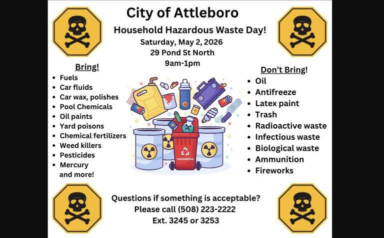Hazardous waste drop-off day is coming to Attleboro: Here’s what you ...