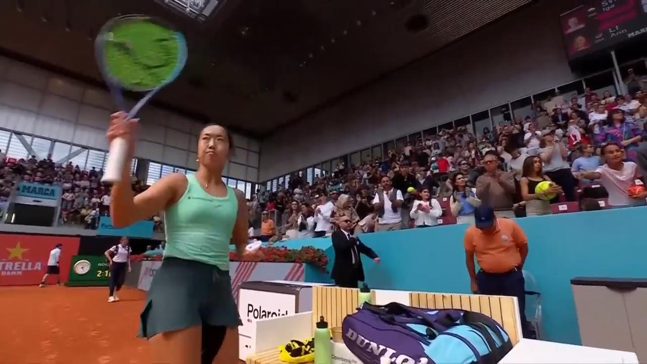 Ann Li advances to Madrid Open round of 16 as Iga Swiatek retires