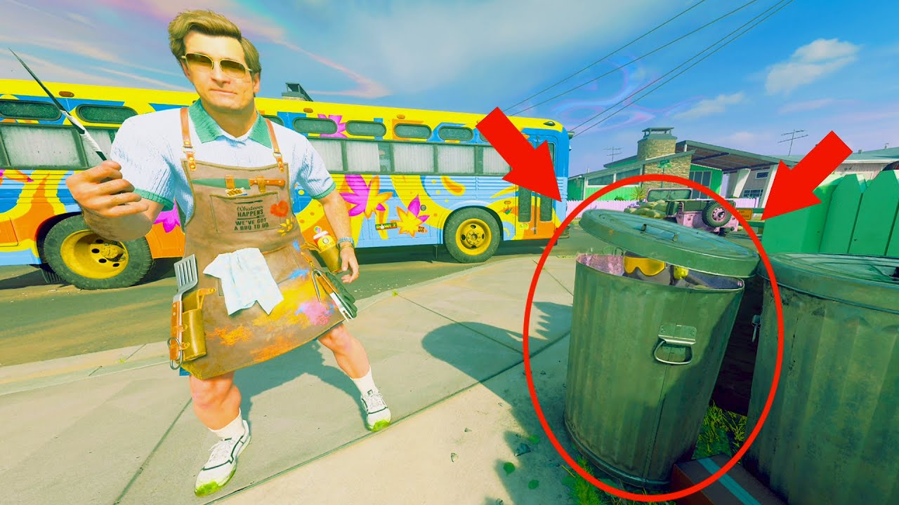 Did he get banned for hiding in a trash can on Nuketown?