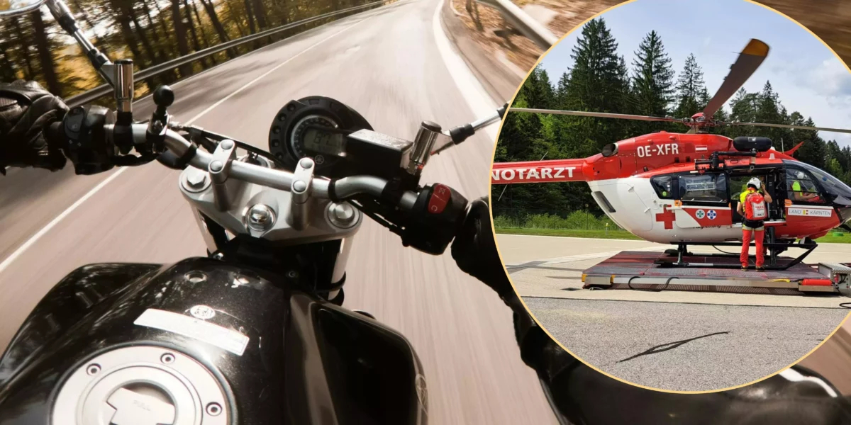 Unfall auf der B54: Biker nach Überholmanöver schwer verletzt