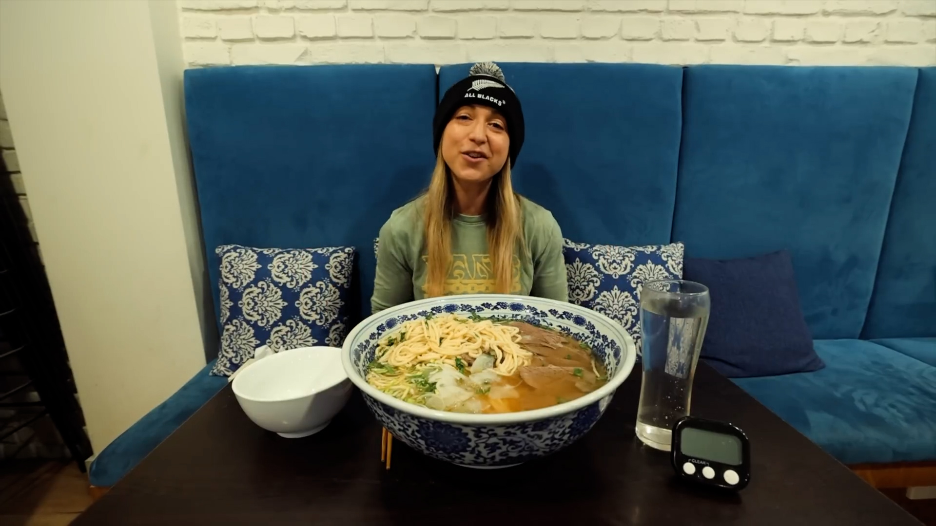 Girl tries to survive mega noodle challenge - most people fail
