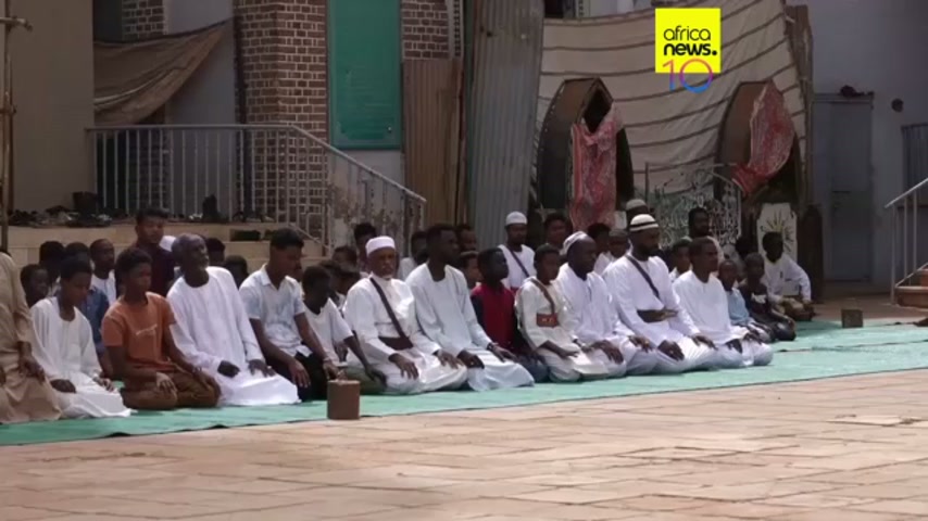 War-damaged mosque offered shelter during fighting in the Sudanese capital