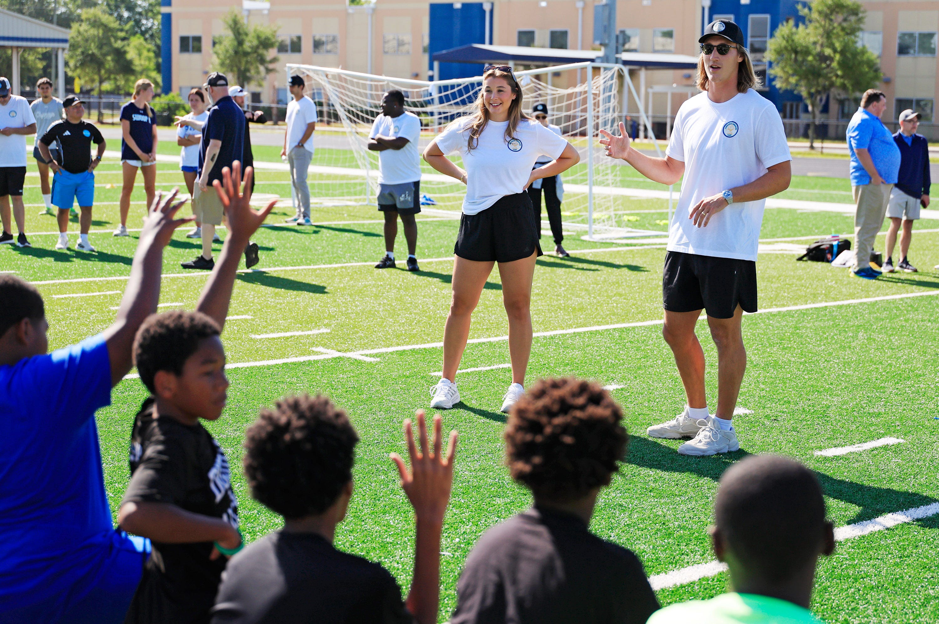Trevor and Marissa Lawrence host youth camp in Jacksonville