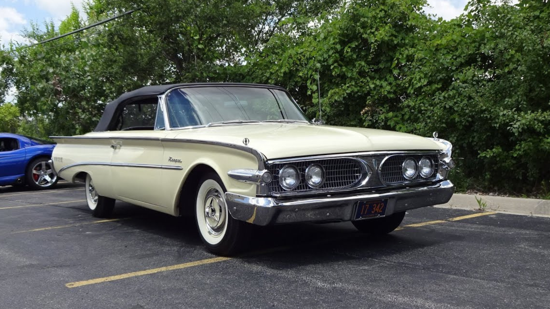 Rare 1960 Edsel Ranger convertible in yellow still turns heads