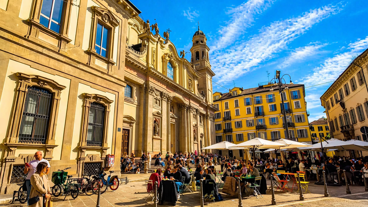 What is it like to walk through Milan city centre?