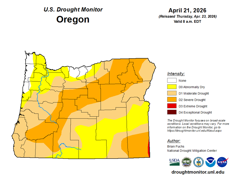 How will Oregon's extreme 'snow drought' impact wildfire, fishing?