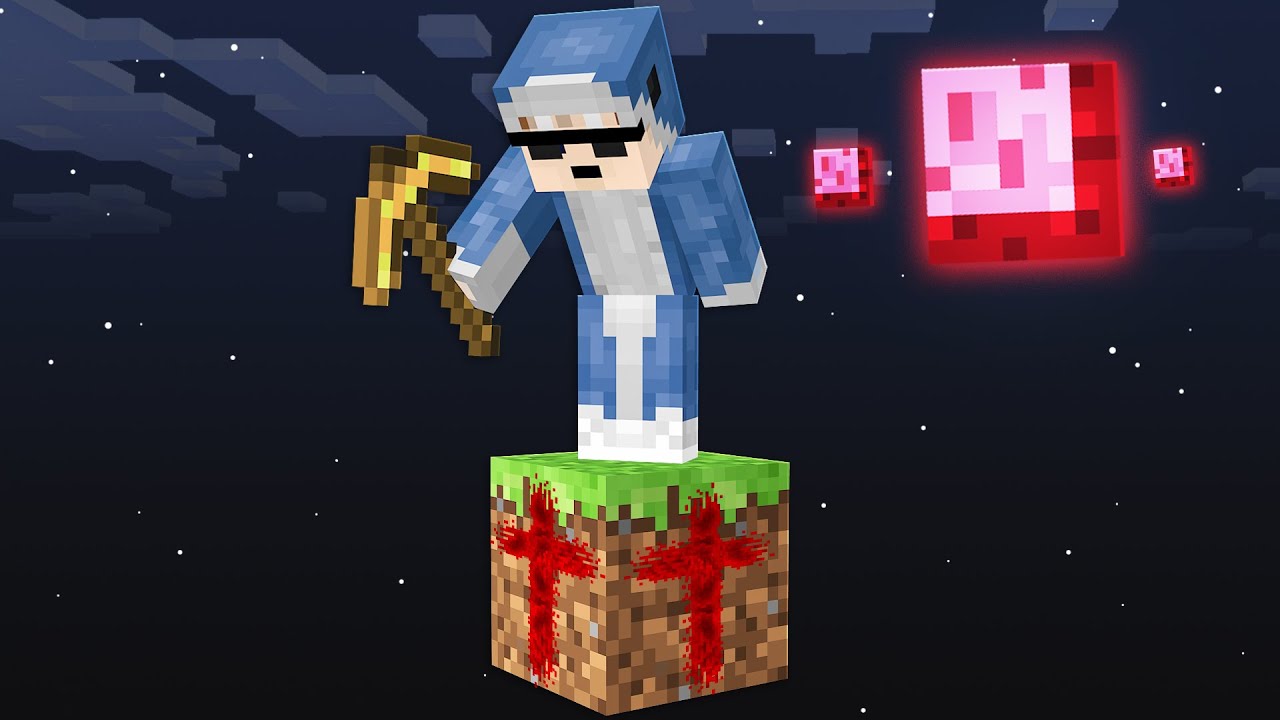 Minecraft but it is one scary block