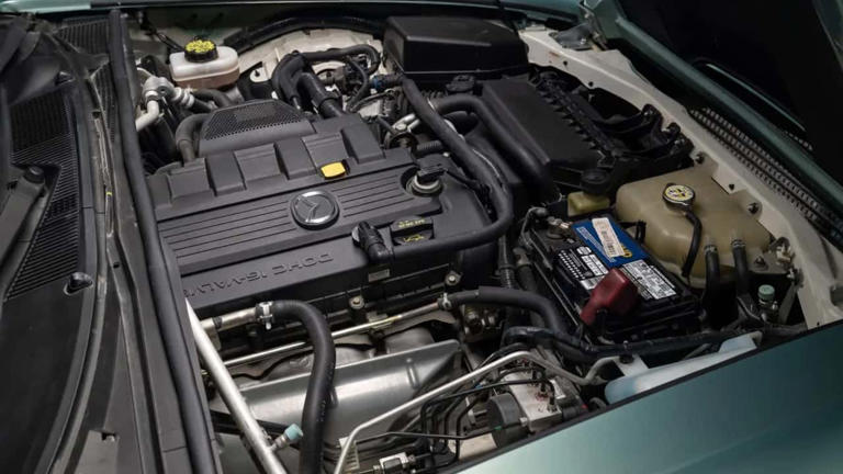 This classic Aston Martin is actually a Miata underneath