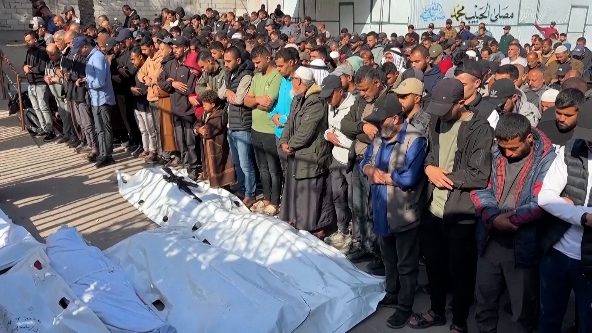 Funeral for pregnant mother and two children killed in Gaza by an ...