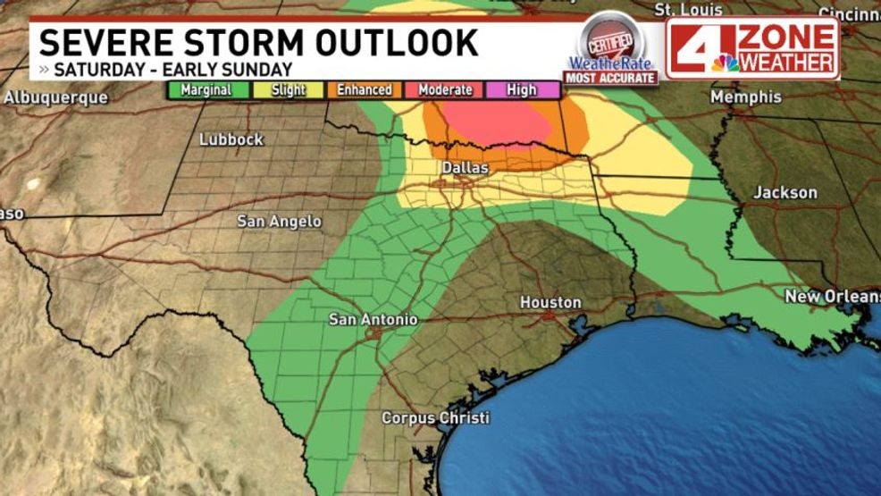 San Antonio in marginal severe storm risk; hinges on cap and dry line