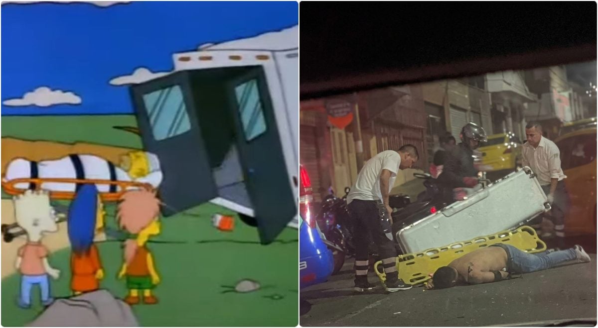 Escena de Los Simpson se hizo canon de golpe: camilleros de ambulancia ...