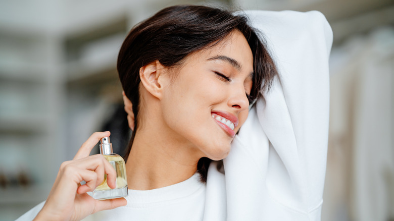 You've been spraying your perfume wrong - here's the right way to do it