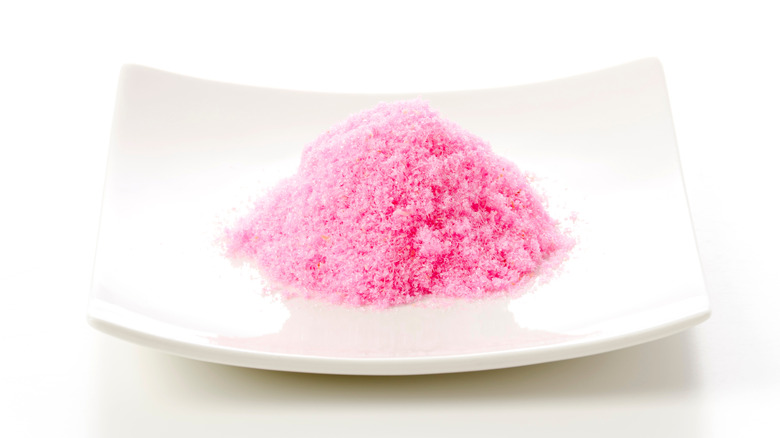 What are the pink sprinkles sometimes found in sushi?