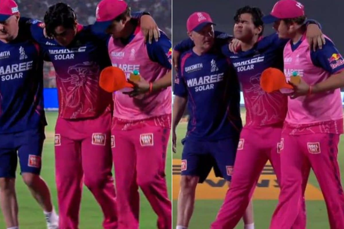 Injury scare for Vaibhav Sooryavanshi! RR star limps off the field in ...