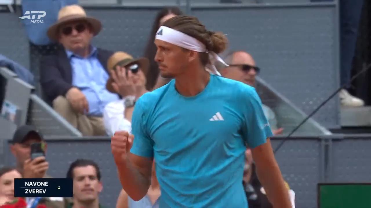 Zverev edges into Madrid Open last 32 after Navone victory