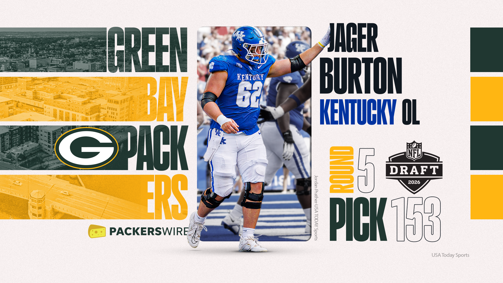Green Bay Packers 2026 fifth-round pick: OL Jager Burton