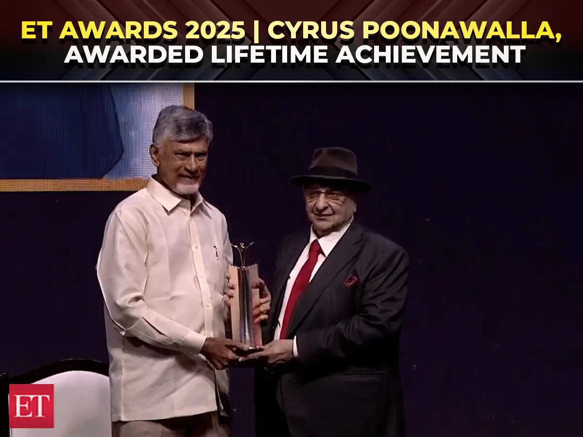 ET Awards 2025 | Cyrus Poonawalla, chairman, Serum Institute of India ...