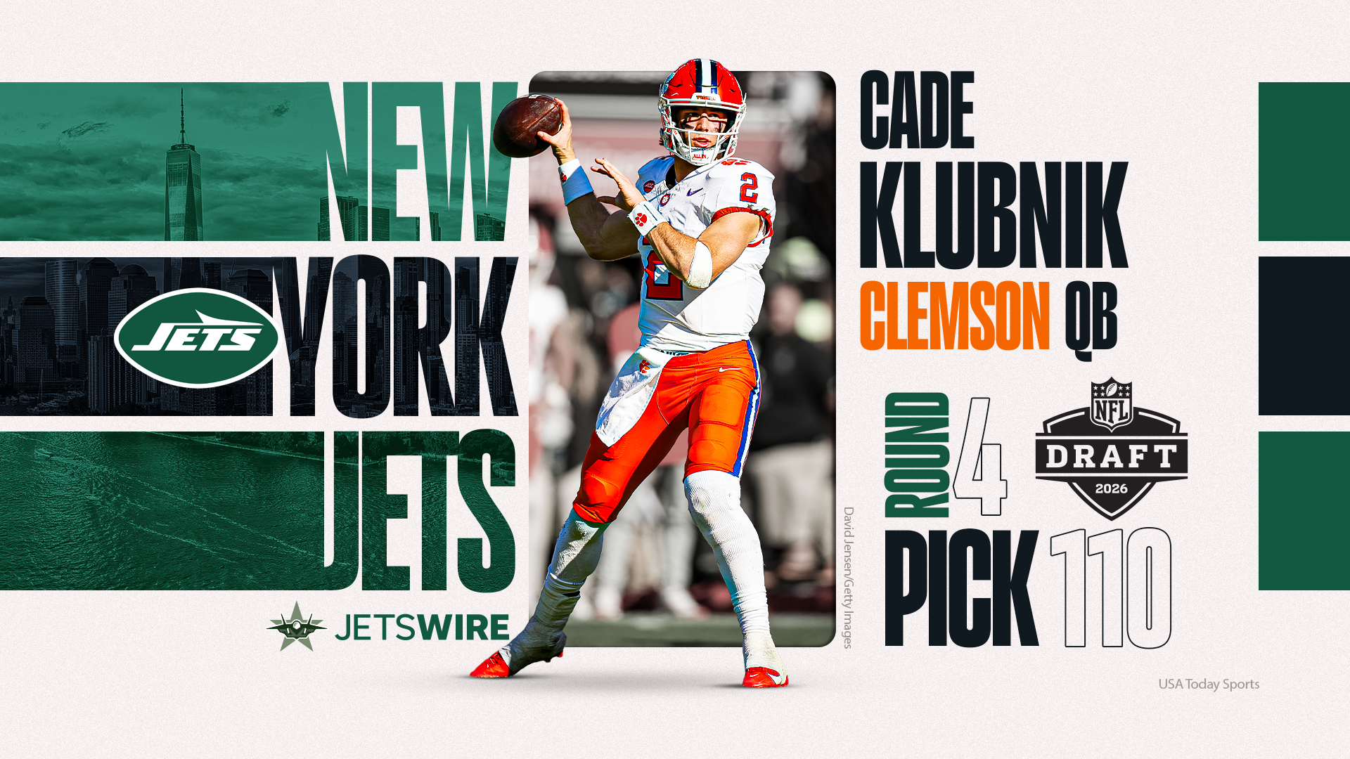 Clemson star Cade Klubnik drafted in 2026 NFL Draft by New York Jets
