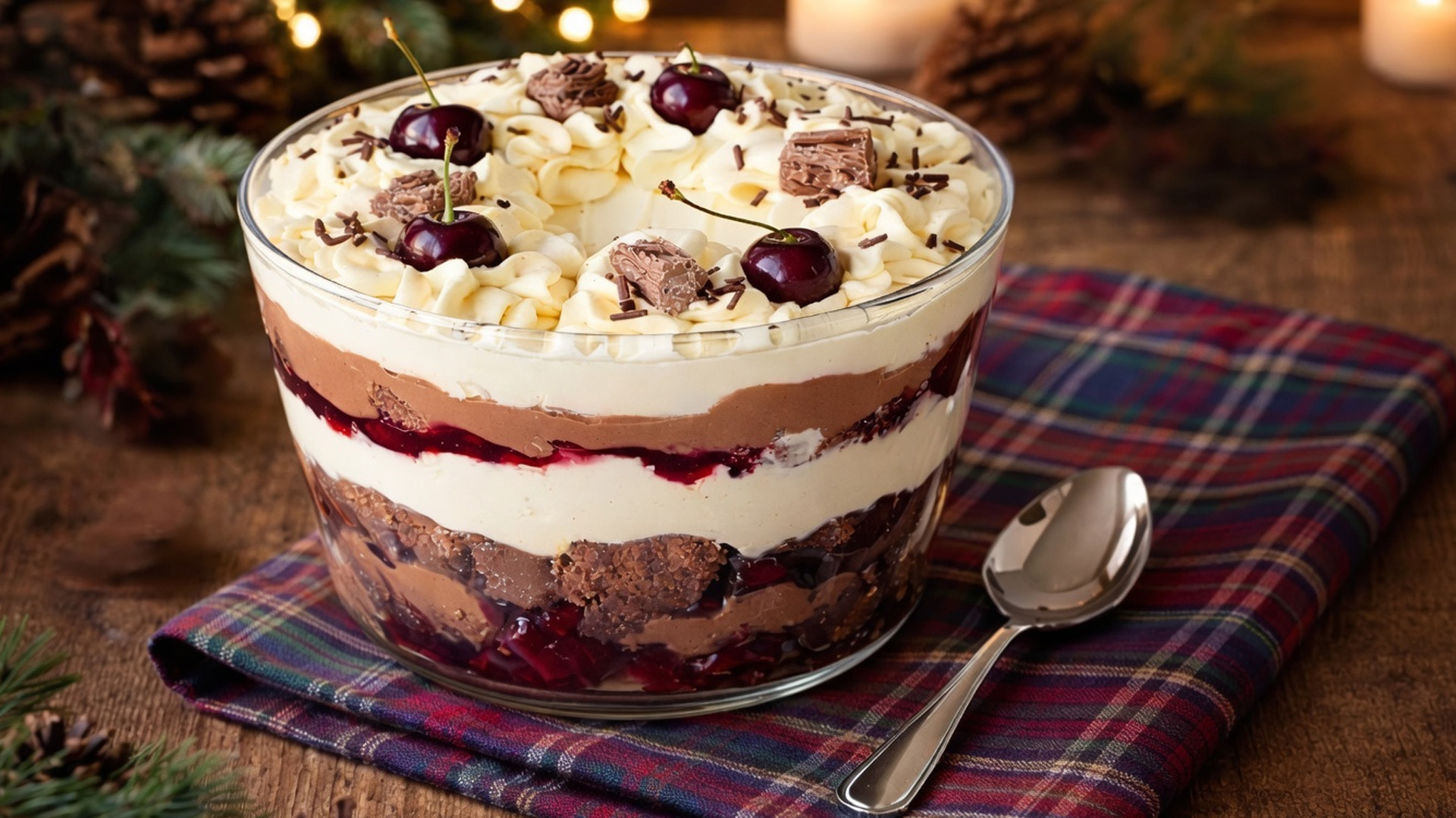 Quick and easy black forest trifle recipe