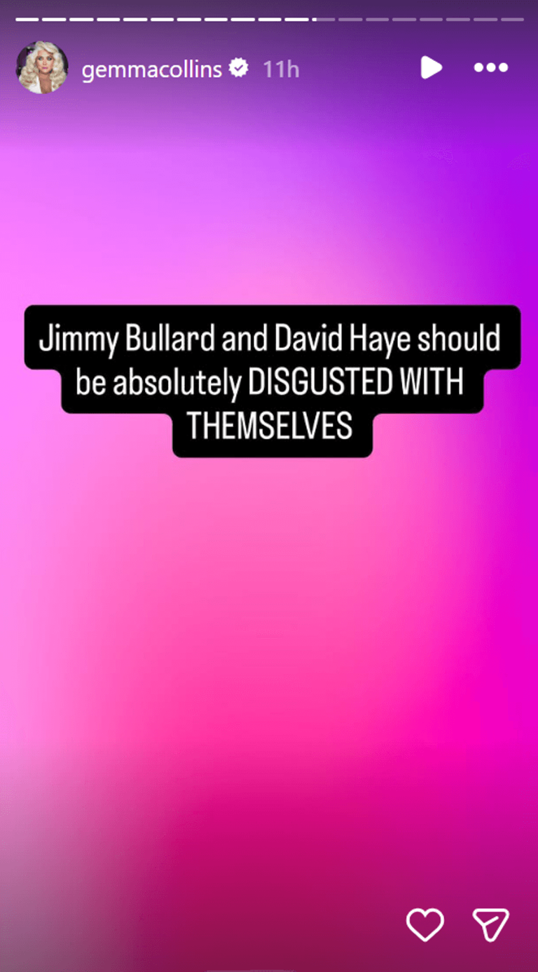 Gemma Collins makes feelings clear on David Haye and Jimmy Bullard ...