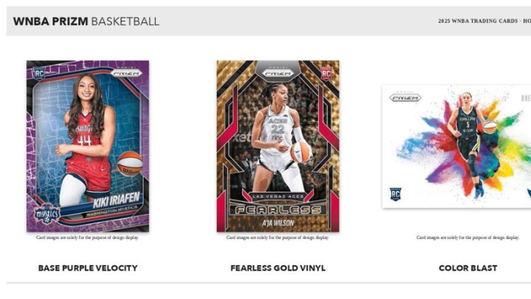 WNBA Prizm 2025 April release: Caitlin Clark & rookie cards driving the ...