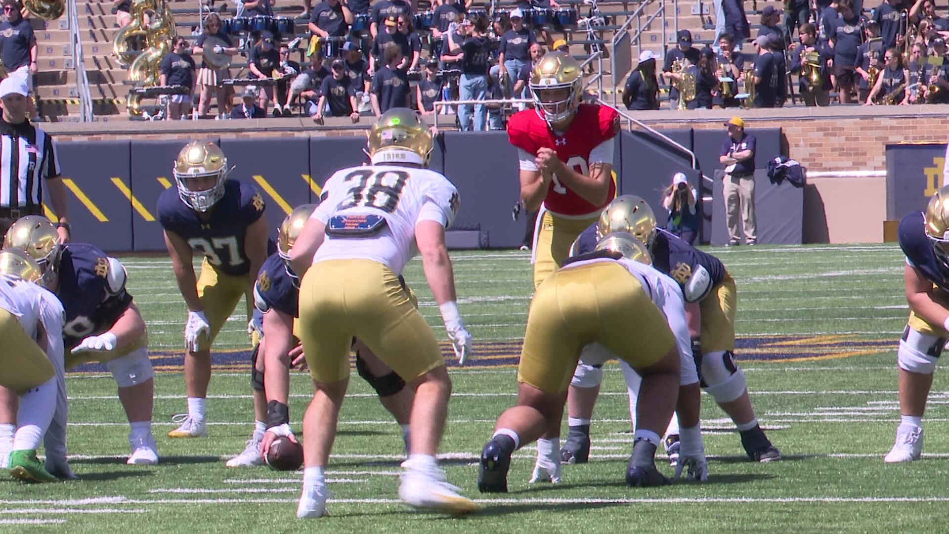 Offense edges defense on walk-off field goal in Notre Dame’s Blue-Gold Game