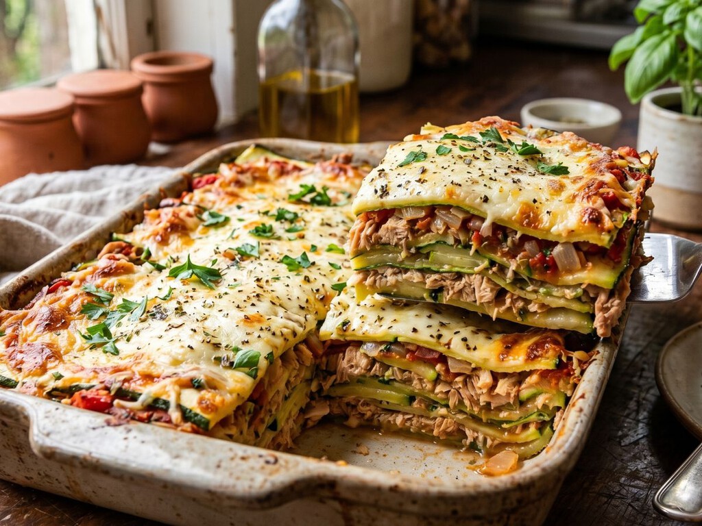 A esta lasaña no se le pone pasta, va con calabacitas y es una delicia ...