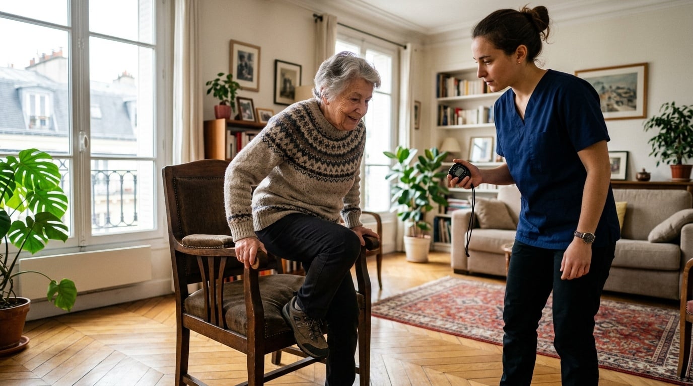 Seniors : cette difficulté à se lever d'une simple chaise en dit bien ...