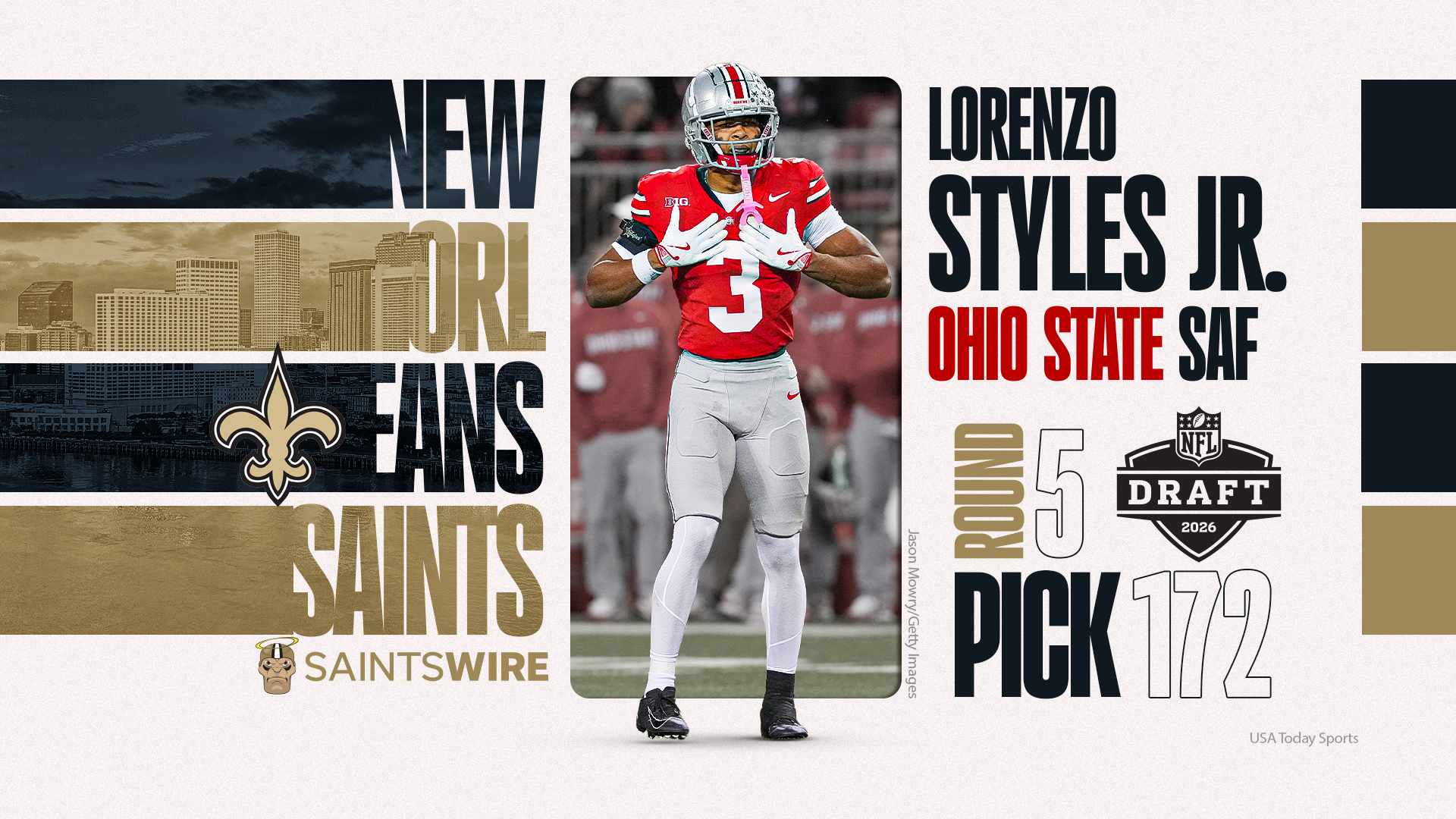 Ohio State safety Lorenzo Styles Jr. selected in NFL draft 5th round
