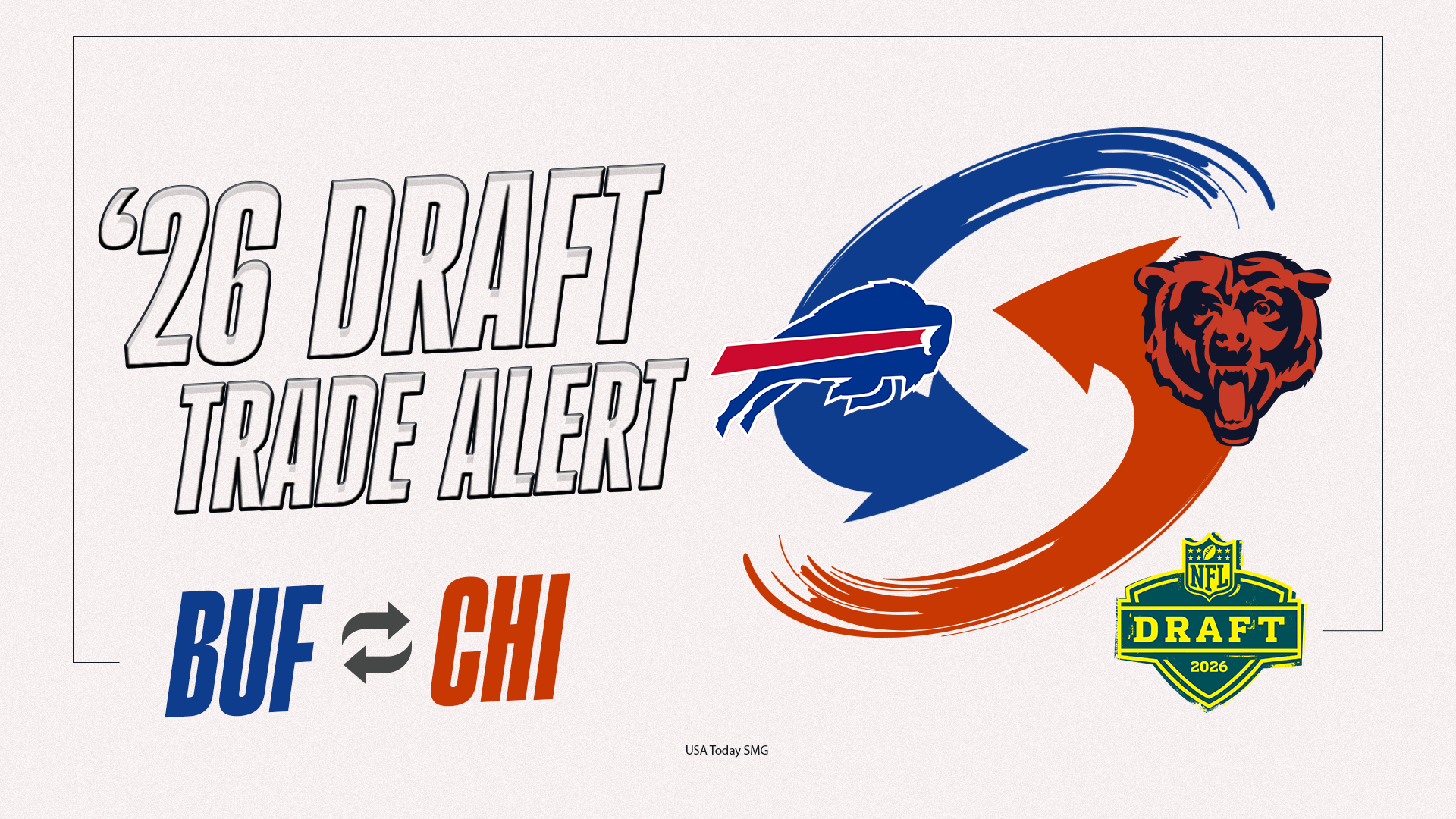 Bears trade up with Bills: Details, updated 2026 NFL draft picks