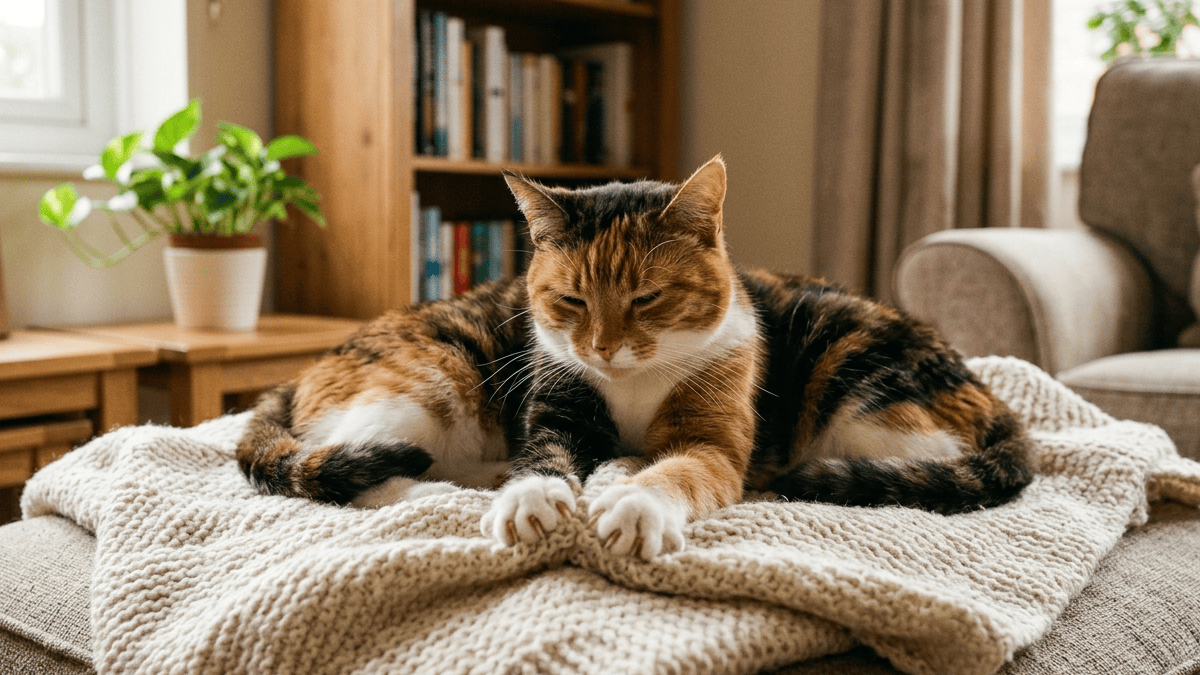 What your cat really feels when it kneads you with its paws, according ...