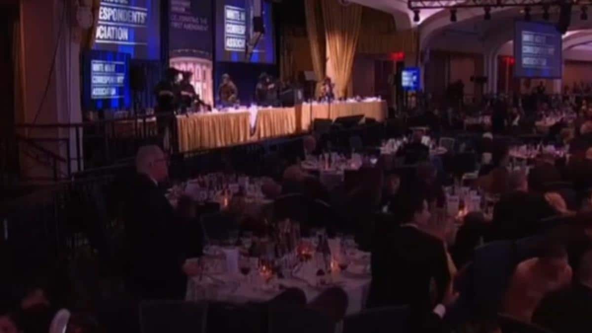 Watch: Moment Trump was rushed out of White House dinner after shots ...