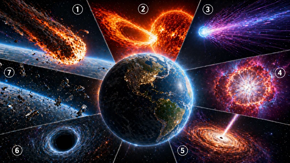 7 cosas del espacio que podrían poner en riesgo a la Tierra