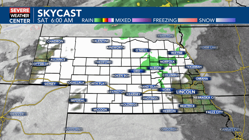 Storm chances by Saturday evening; threat of severe weather across ...
