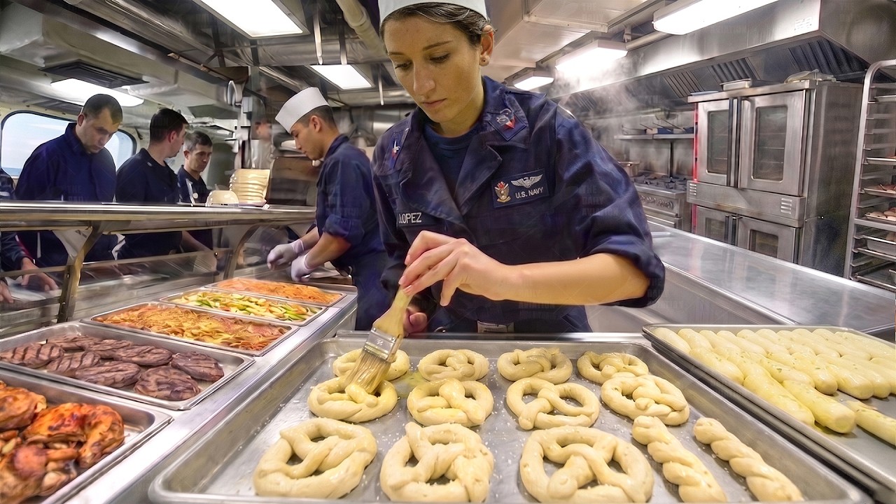 Inside US Navy’s $13 billion aircraft carrier kitchen at sea