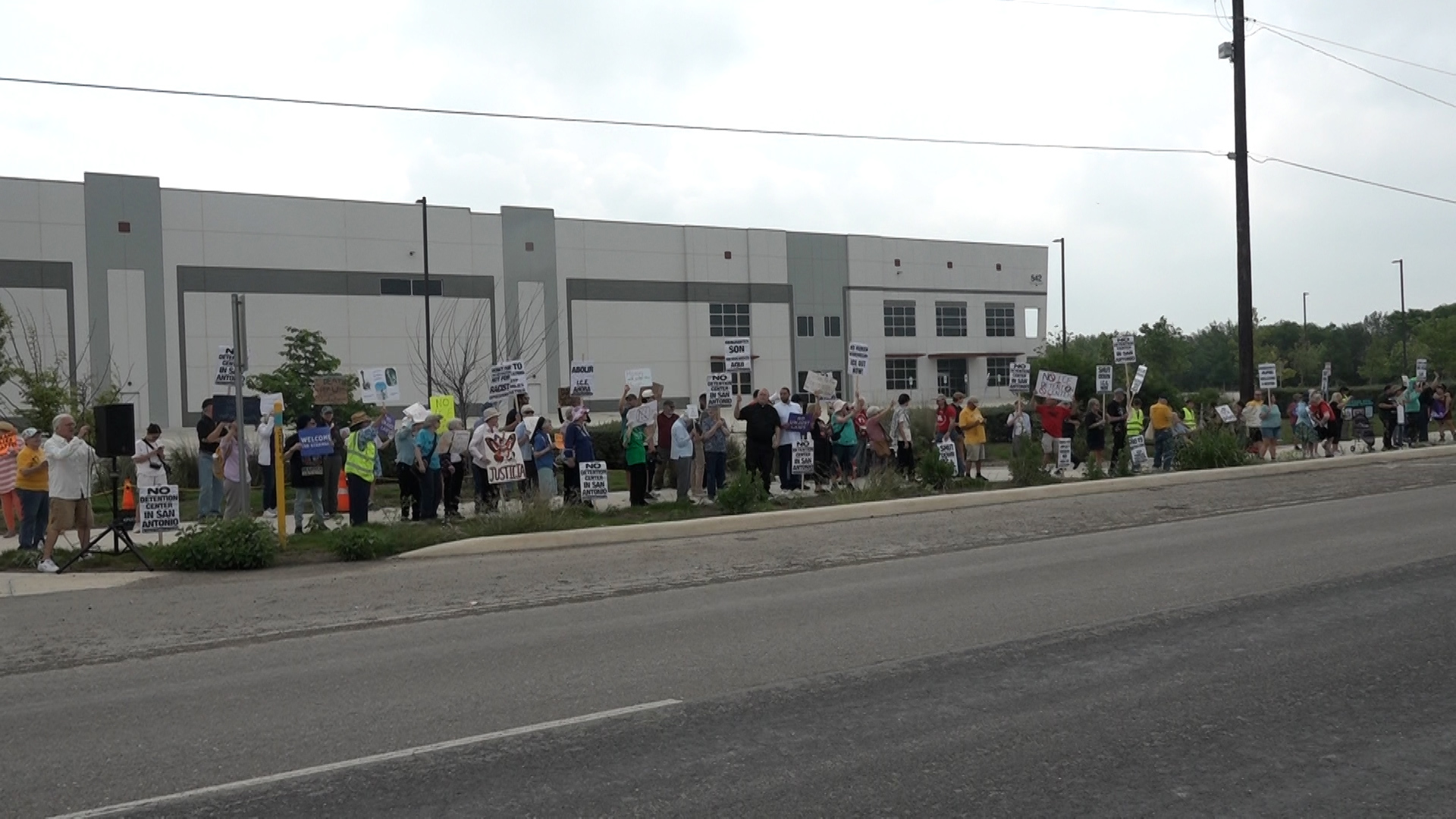 Community members rally against planned ICE detention facility on San ...