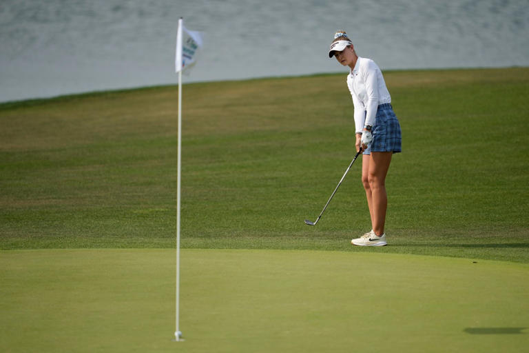 Nelly Korda slows her torrid pace and settles for 5-shot lead in ...