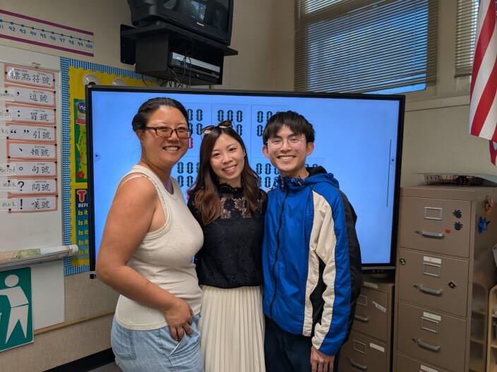 At this Monterey Park grade school, it's reading, writing and mahjong