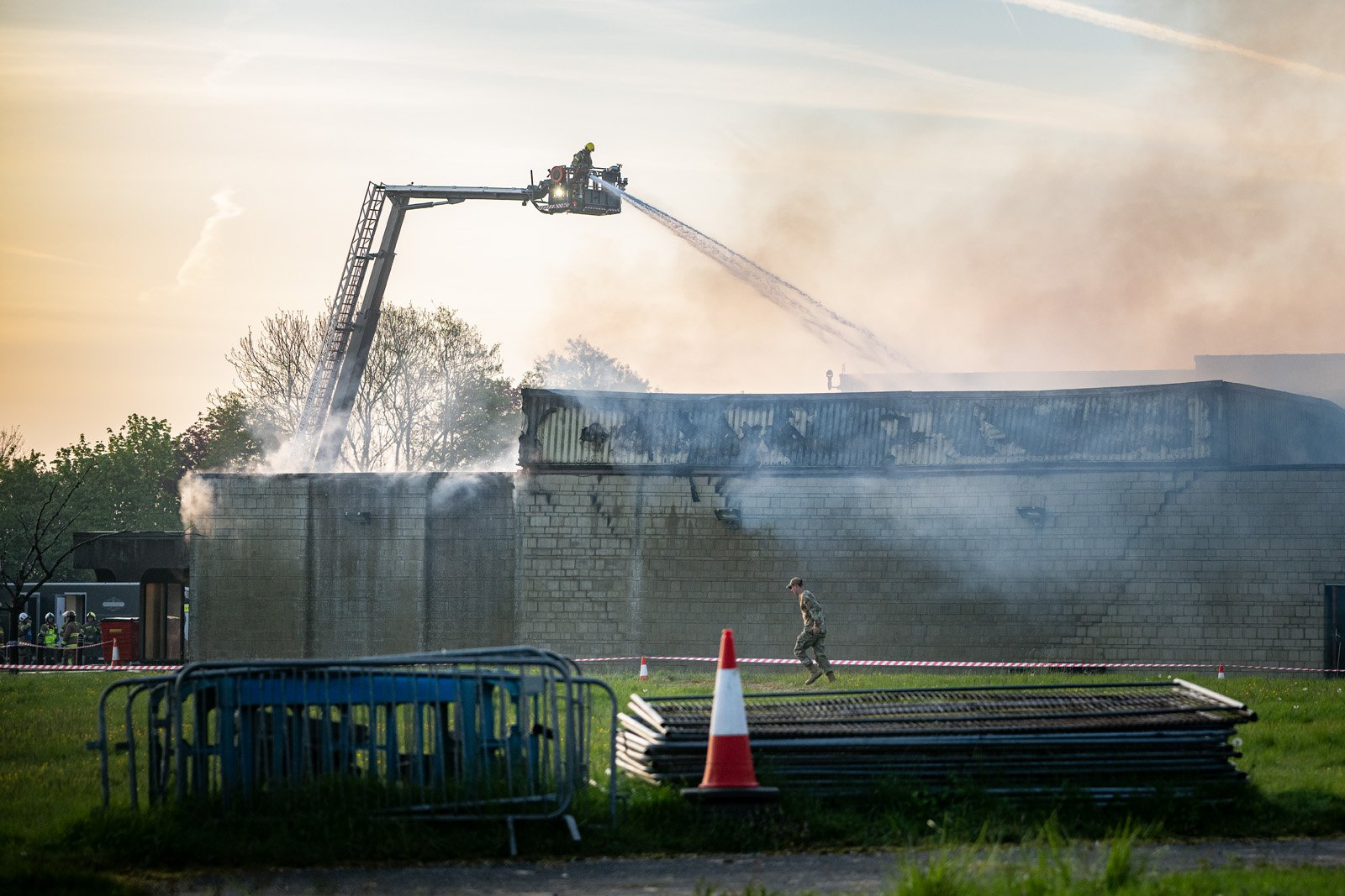Fire breaks out at RAF base used by US Air Force for operations against ...